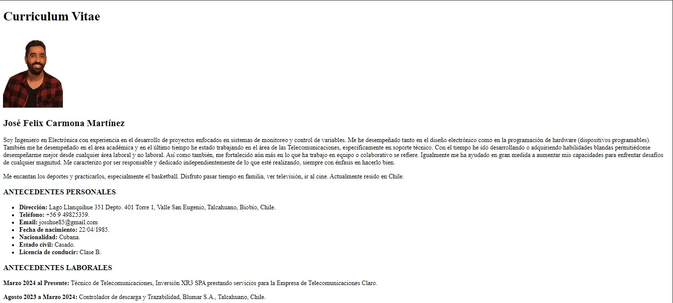 CV-Portafolio Jose Carmona